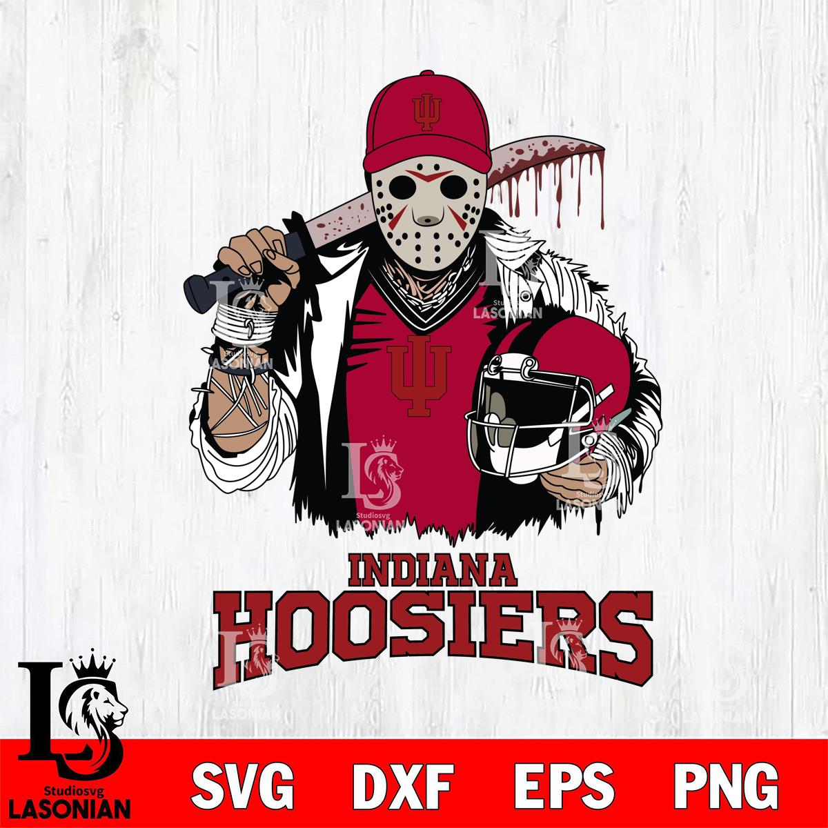 Indiana Hoosiers Jason Voorhees 2 – lasoniansvg