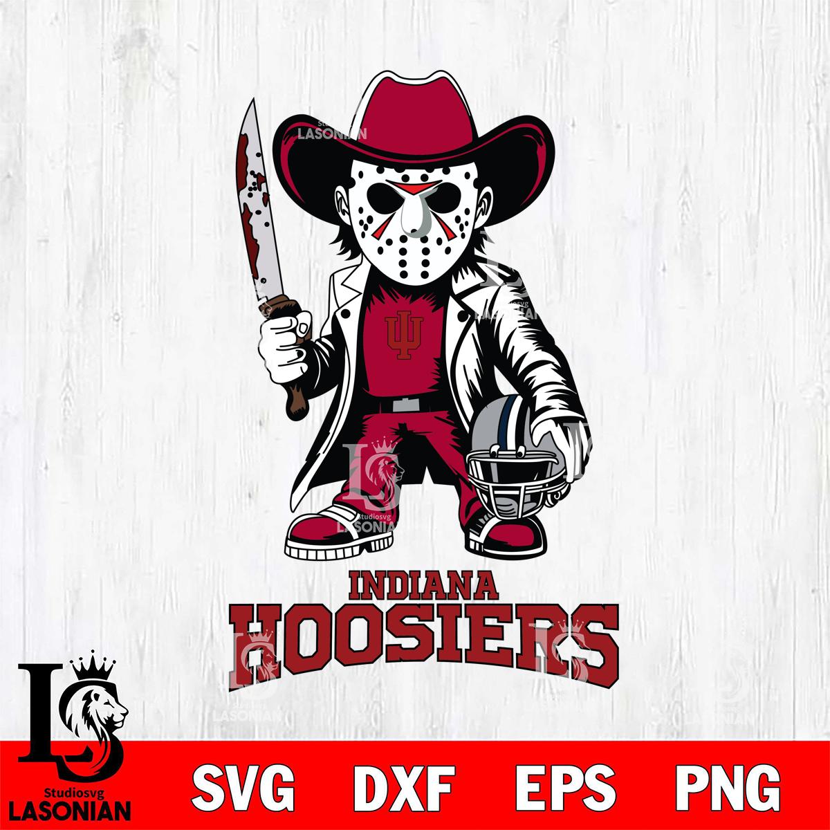 Indiana Hoosiers Jason Voorhees 3 – lasoniansvg