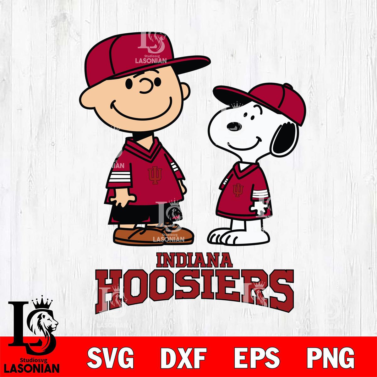 Indiana Hoosiers Peanuts Snoopy Football – lasoniansvg