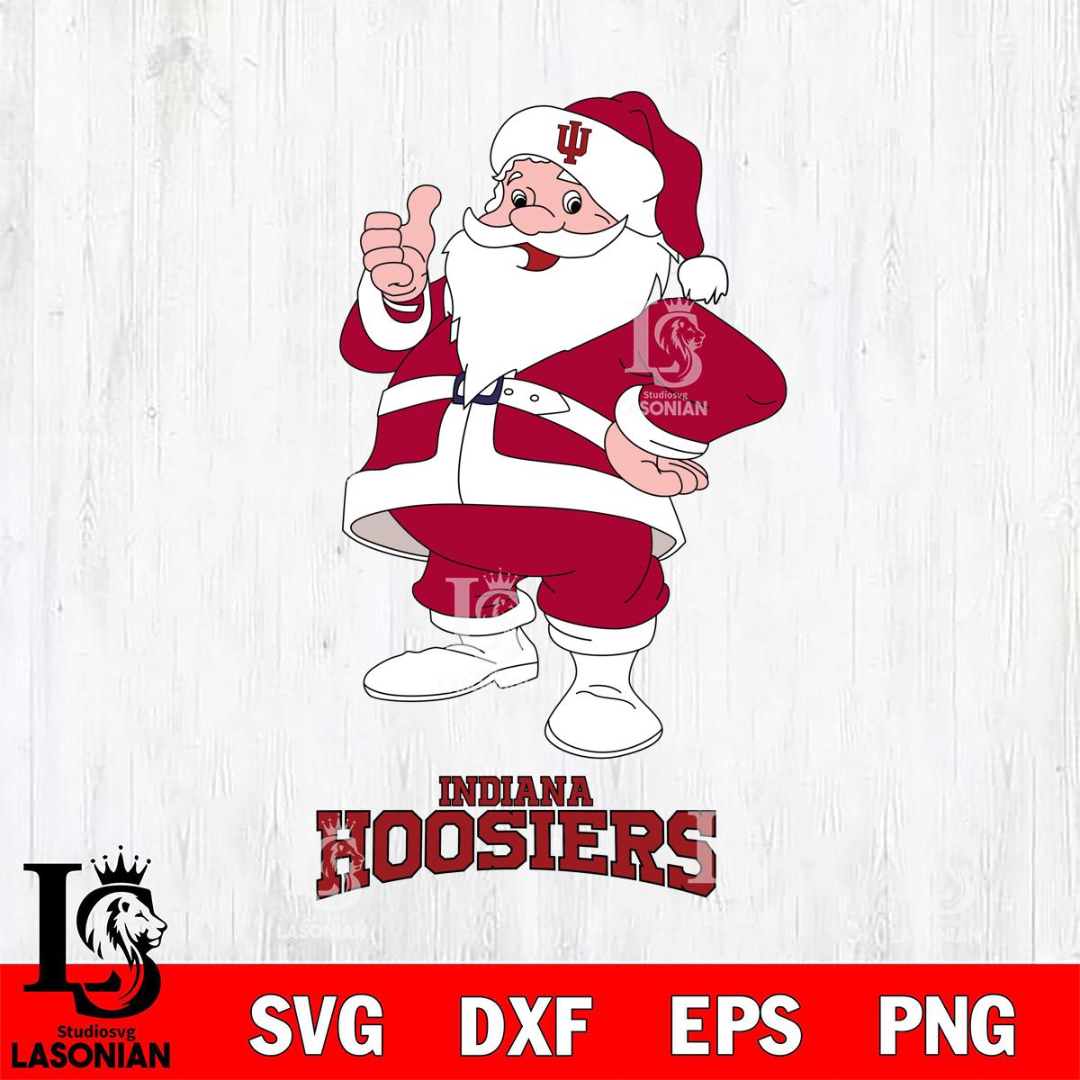 Indiana Hoosiers Santa claus – lasoniansvg