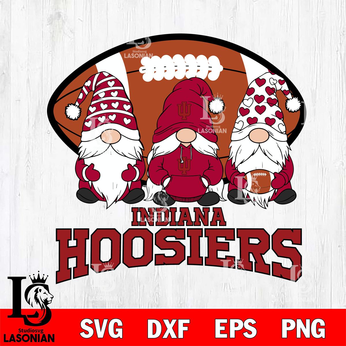 Indiana Hoosiers Three Gnome Football – lasoniansvg