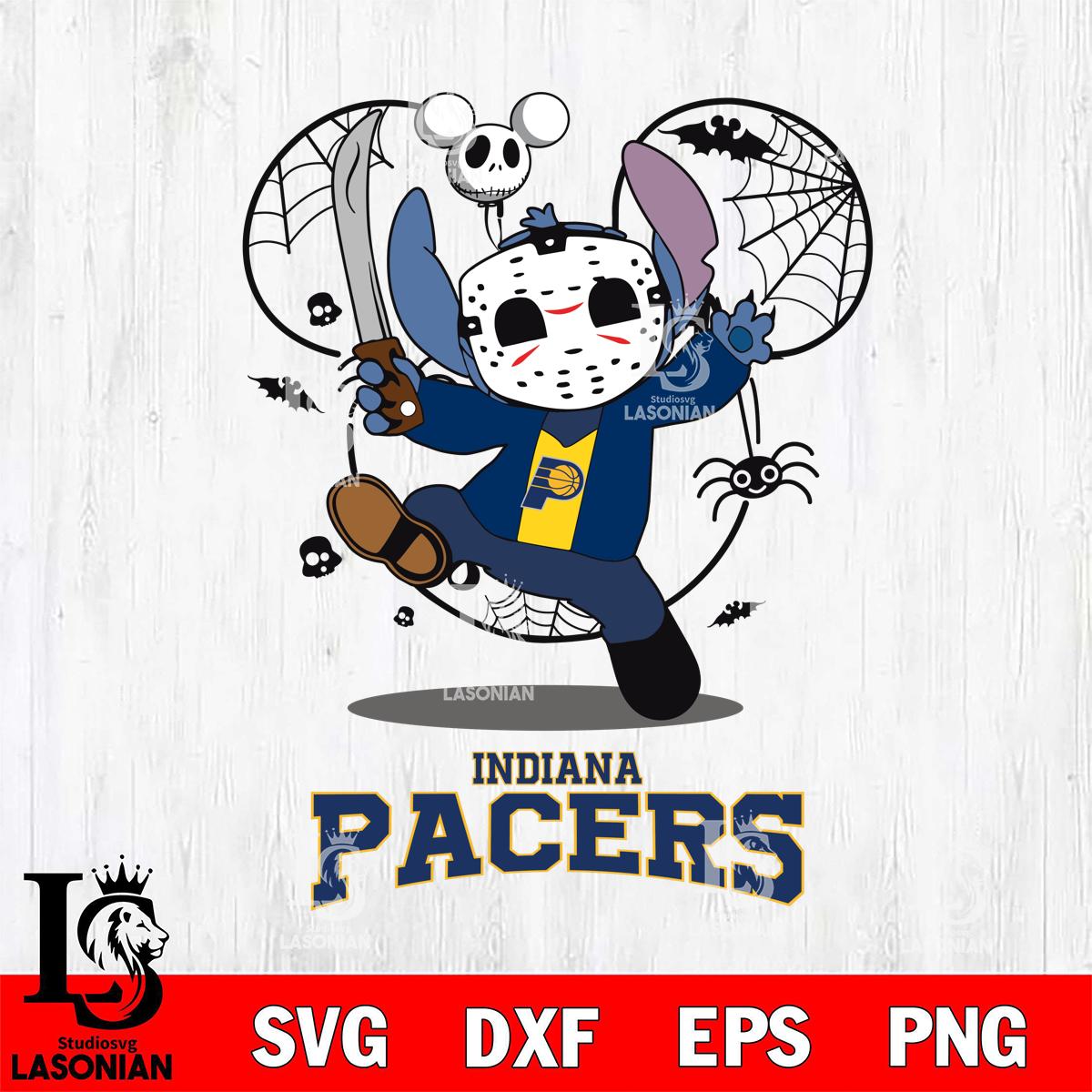 Indiana Pacers Stitch jason voorhees Halloween – lasoniansvg