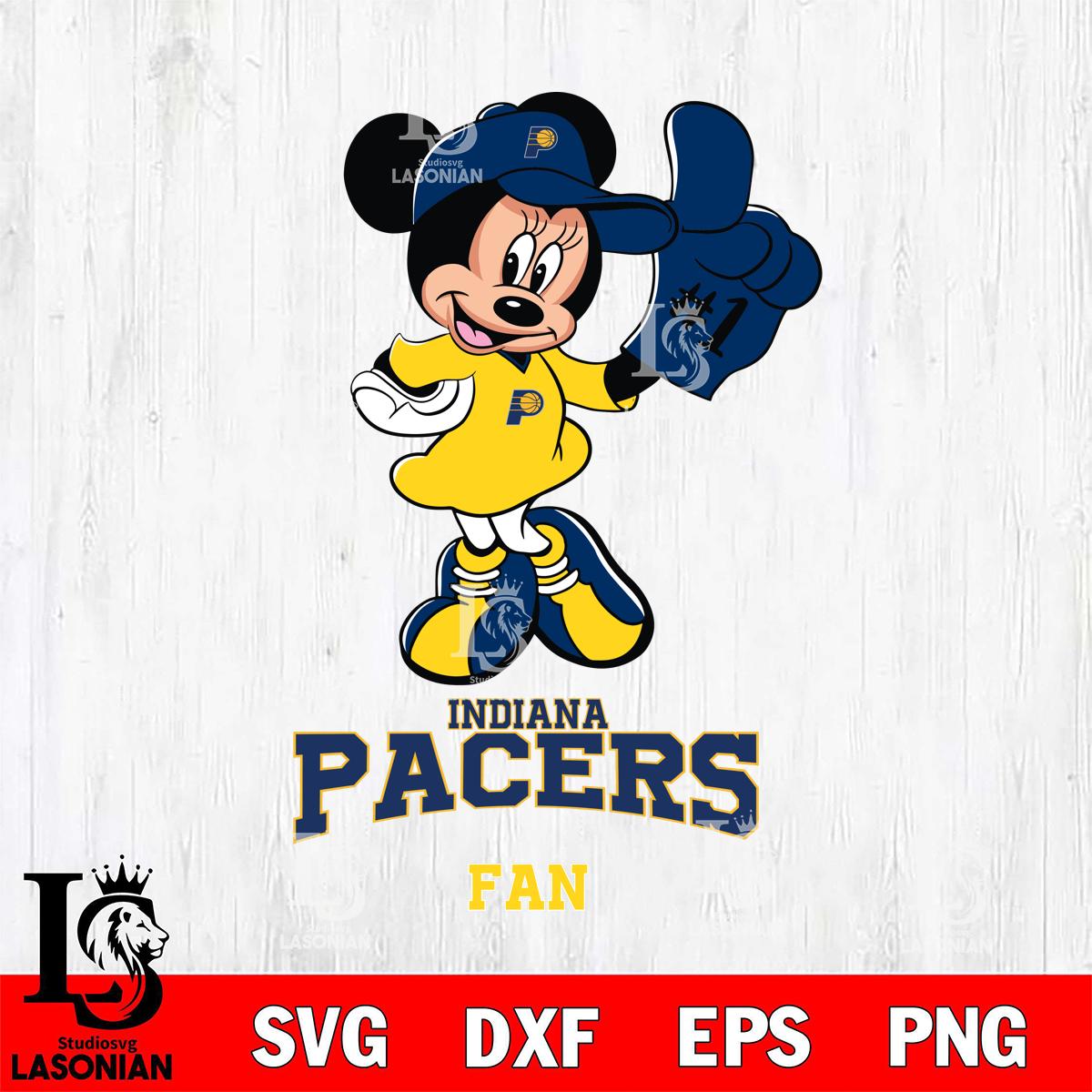 Indiana Pacers #1 Fan Minnie Mouse – lasoniansvg