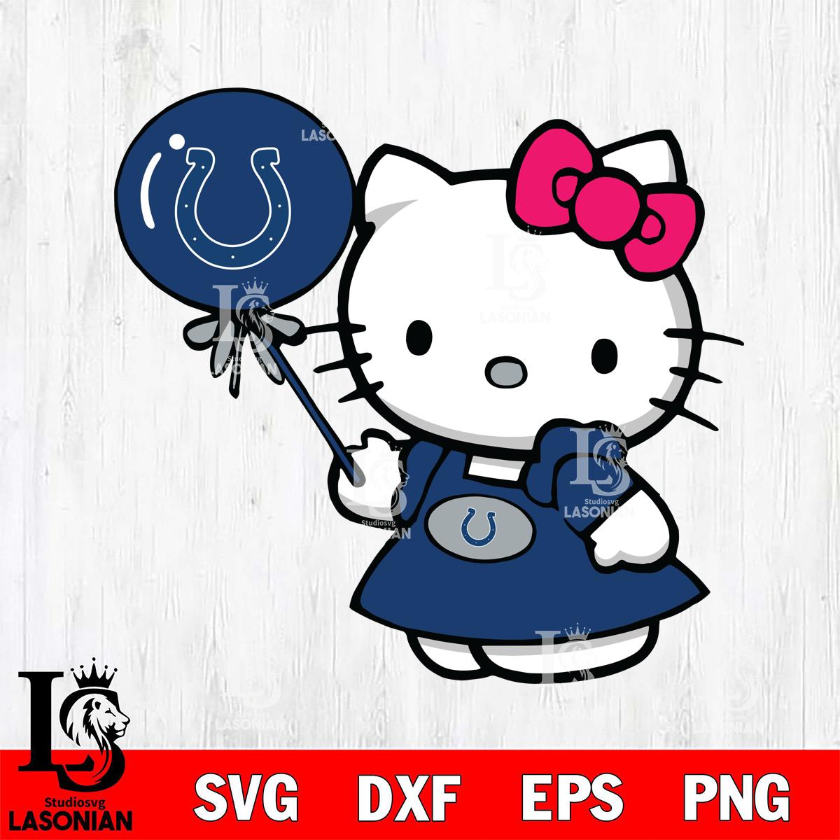 Indianapolis Colts Cute Hello Kitty 2 – lasoniansvg