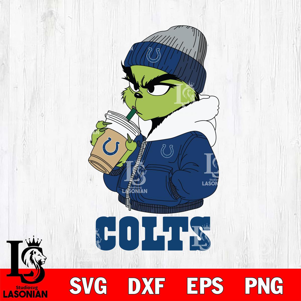 Indianapolis Colts Grinch Bougie Sport – lasoniansvg