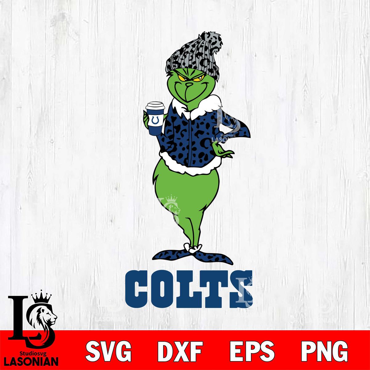 Indianapolis Colts Grinch Leopard Coffee – lasoniansvg