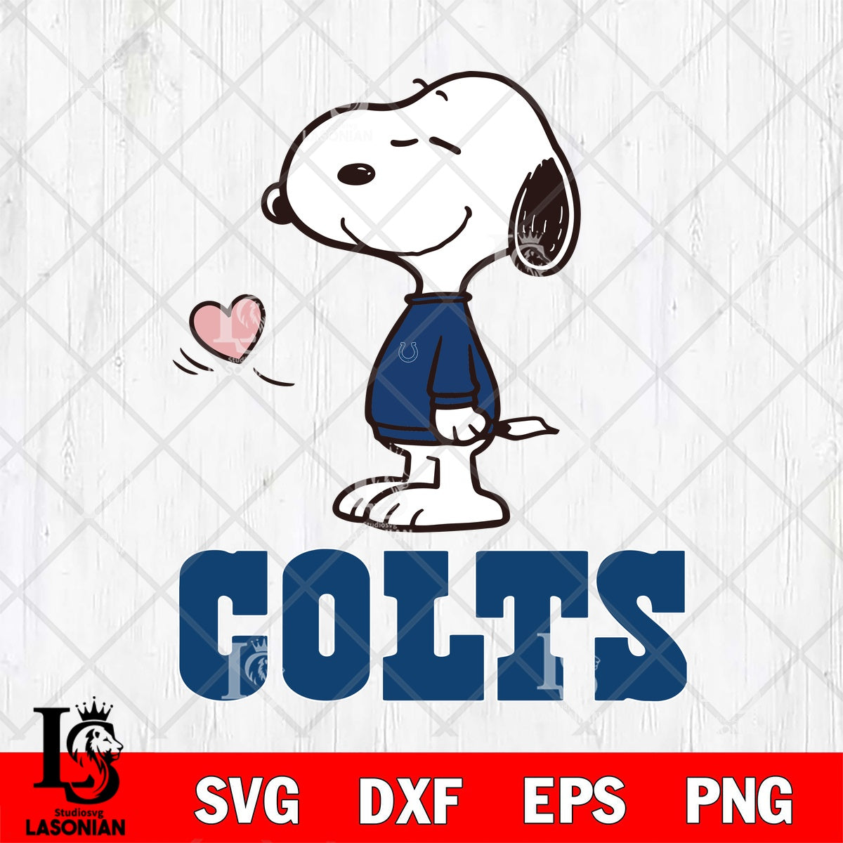 Indianapolis Colts Love Snoopy Valentine Digital Download, NFL SVG DXF ...