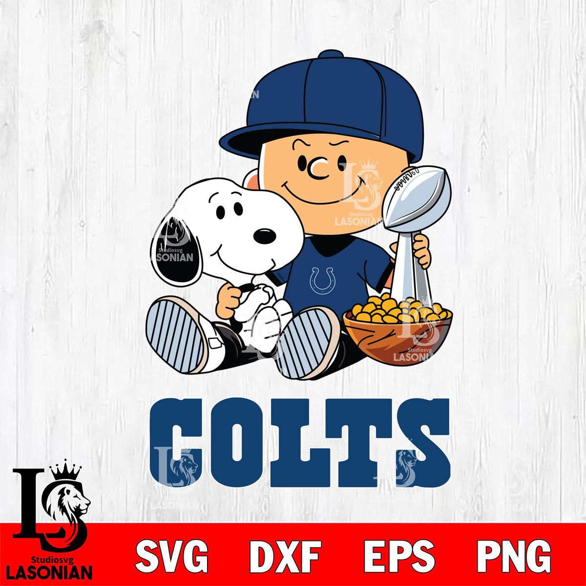 Indianapolis Colts Peanuts Snoopy Champion football – lasoniansvg