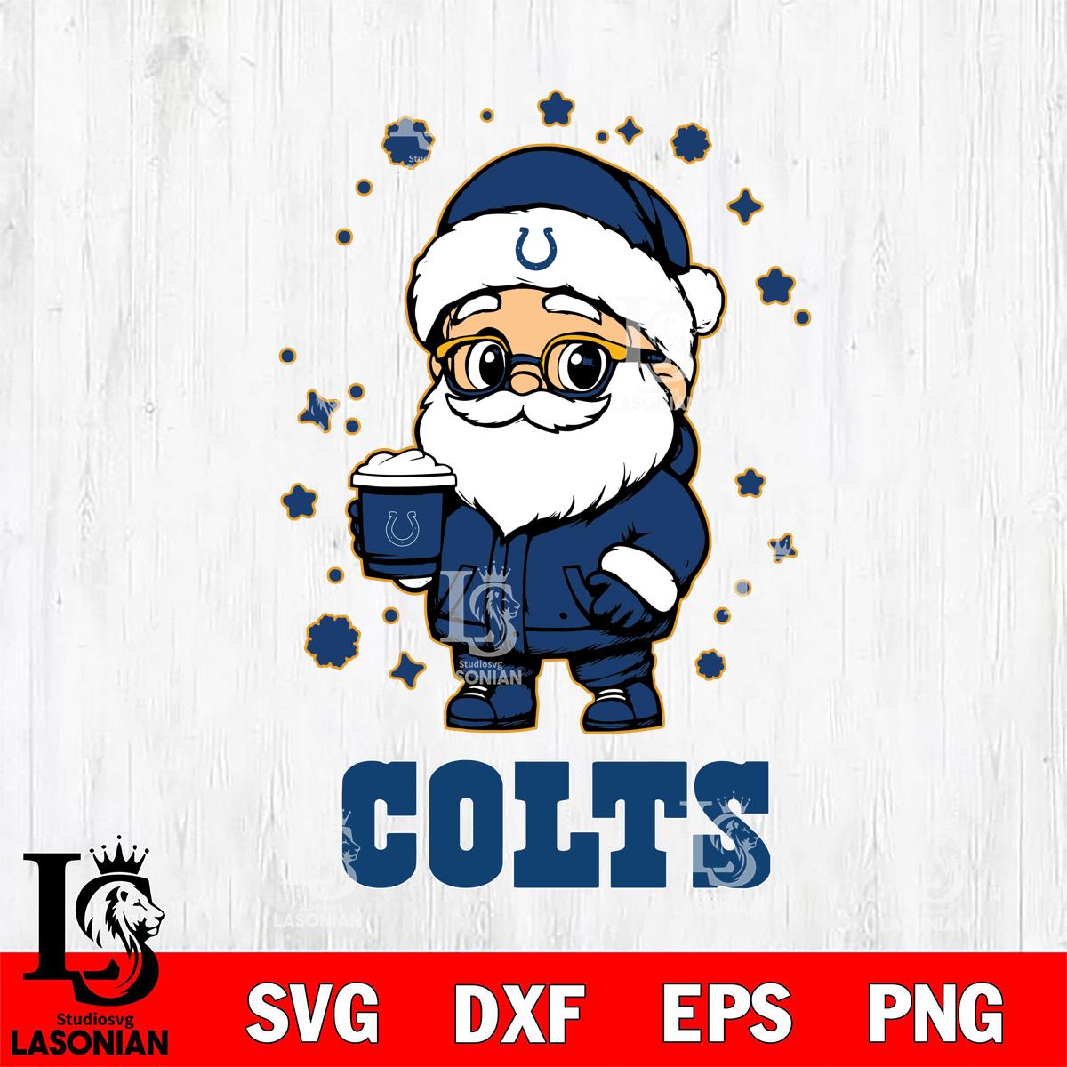Indianapolis Colts Santa Claus Coffe – lasoniansvg