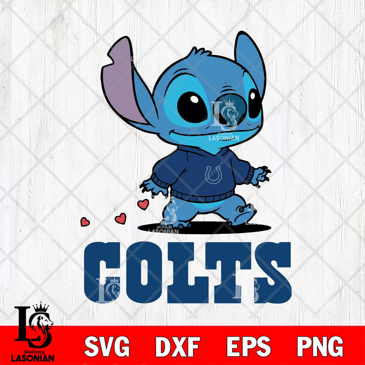 Indianapolis Colts Stitch walking cartoon File cut , Criucut , Digital ...