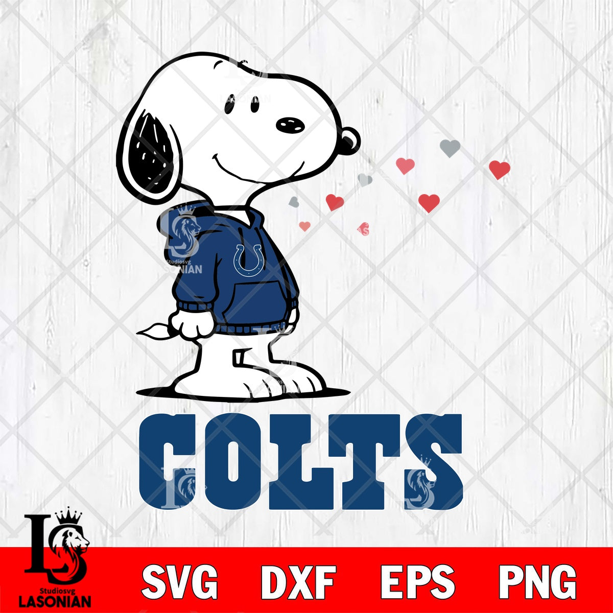 Indianapolis Colts Valentine Snoopy with Heart Digital Download, NFL ...