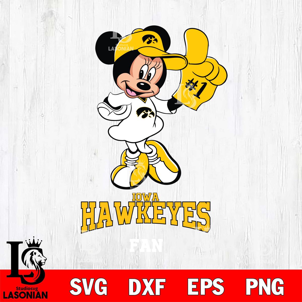 Iowa Hawkeyes #1 Fan Minnie Mouse – lasoniansvg