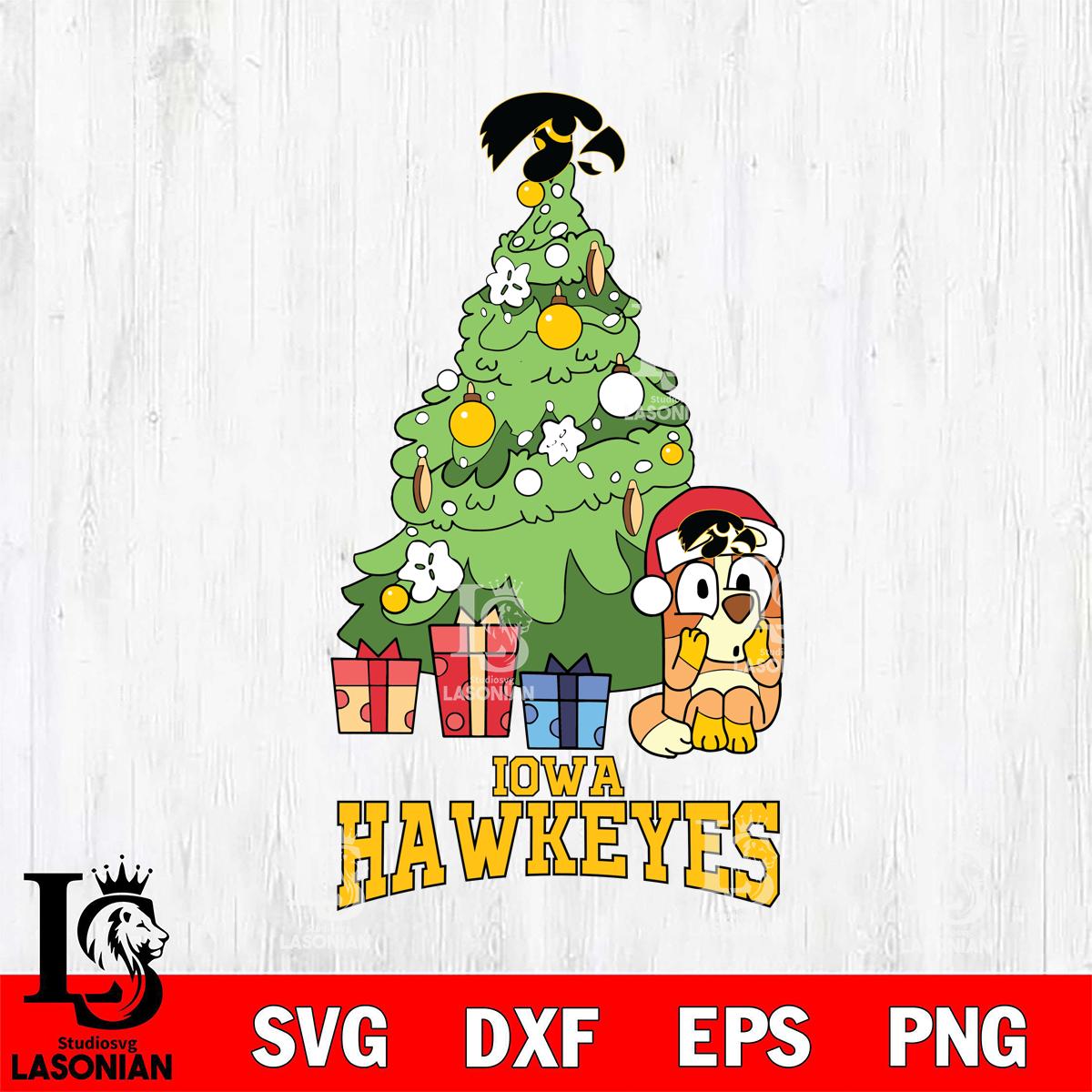 Iowa Hawkeyes Bluey Chilli Christmas Tree – lasoniansvg