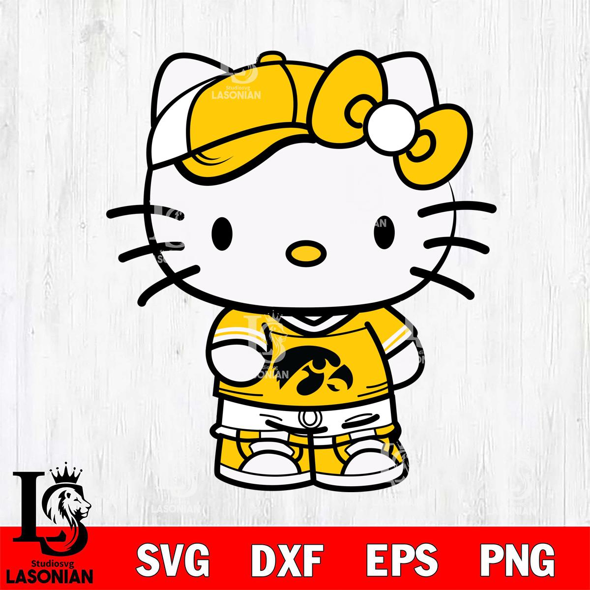 Iowa Hawkeyes Cute Hello Kitty Football 2 – lasoniansvg