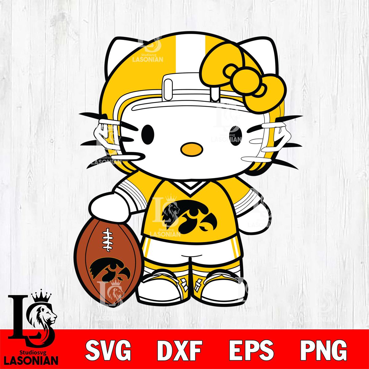 Iowa Hawkeyes Cute Hello Kitty Football 3 – lasoniansvg
