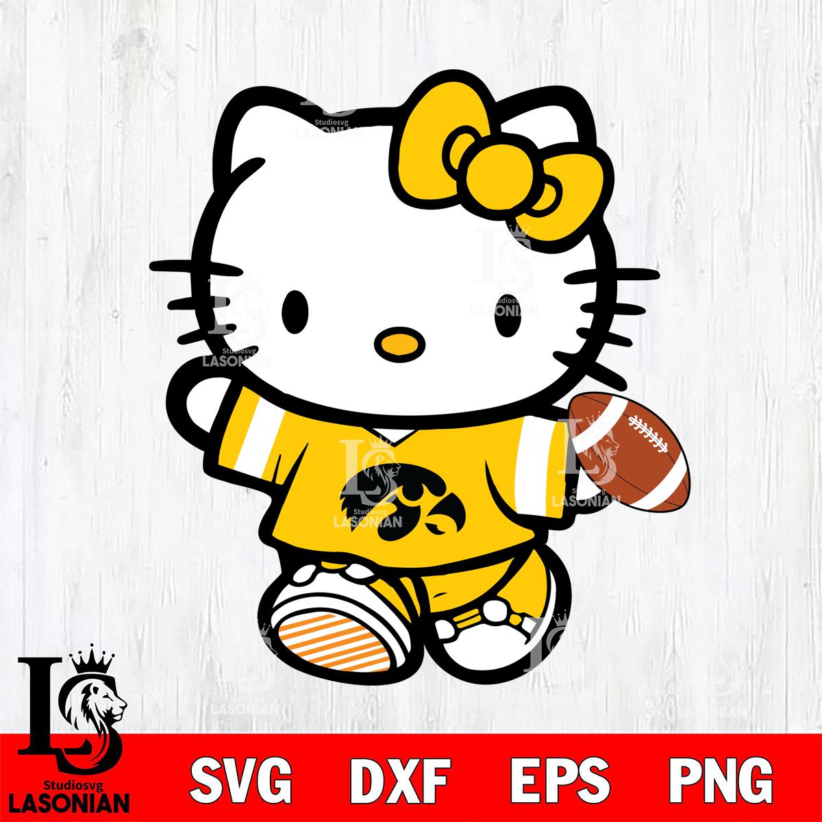 Iowa Hawkeyes Cute Hello Kitty Football 7 – lasoniansvg