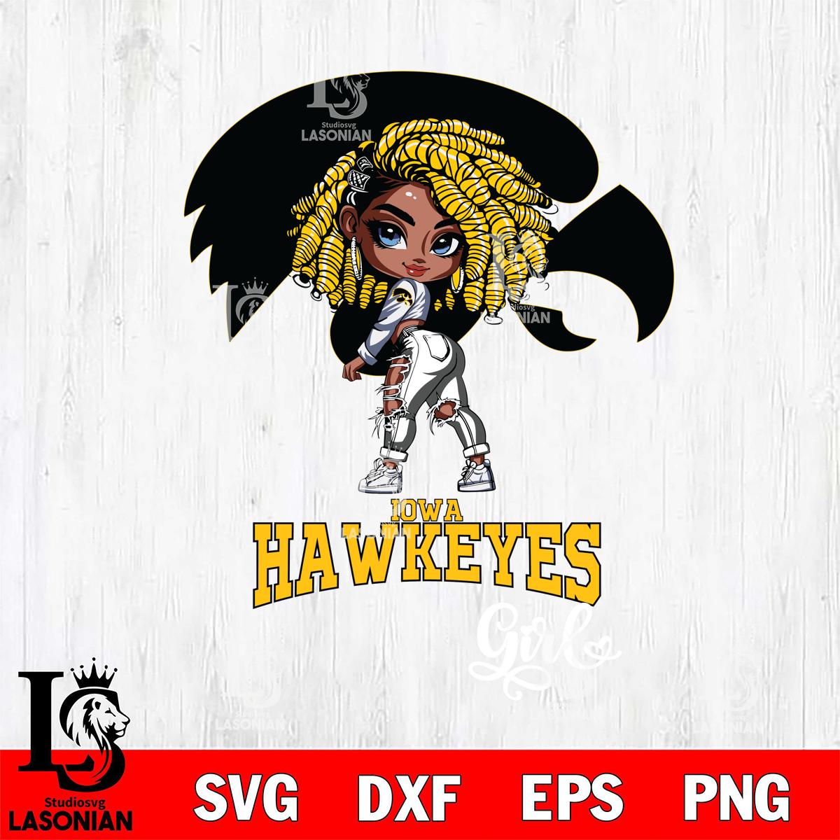 Iowa Hawkeyes Fan Girl – lasoniansvg