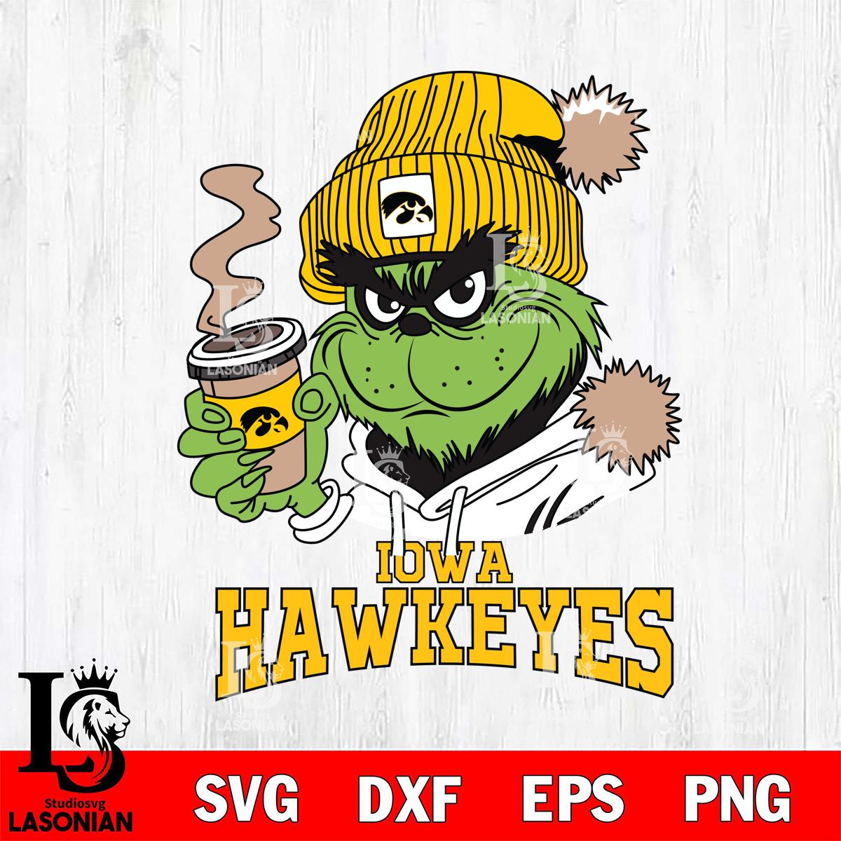 Iowa Hawkeyes Grinch Cofffe Hoodie – lasoniansvg