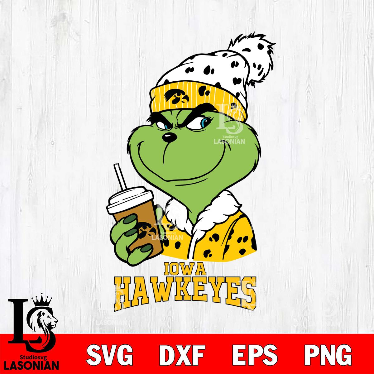 Iowa Hawkeyes Grinch hat – lasoniansvg