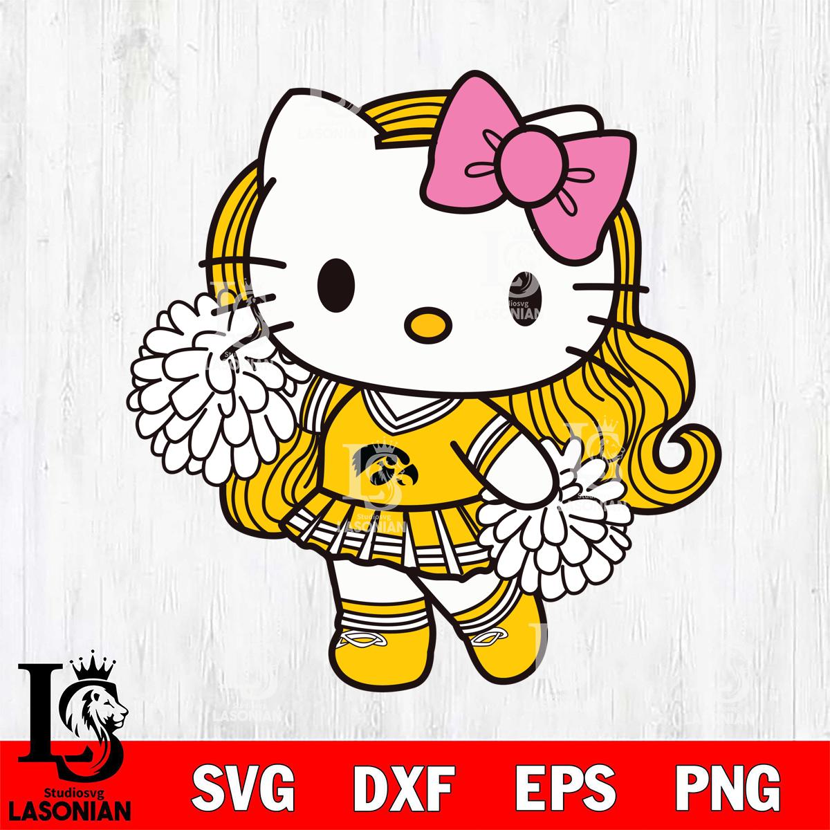 Iowa Hawkeyes Hello Kitty Cheerleader 7 – lasoniansvg