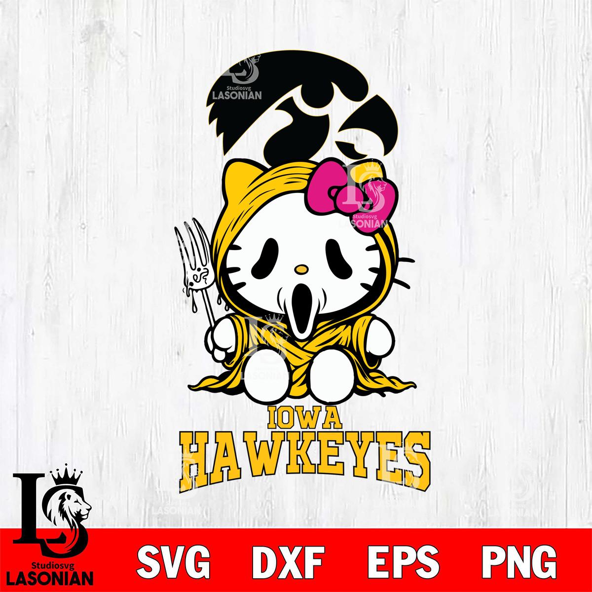 Iowa Hawkeyes Hello Kitty Horror 4 – lasoniansvg