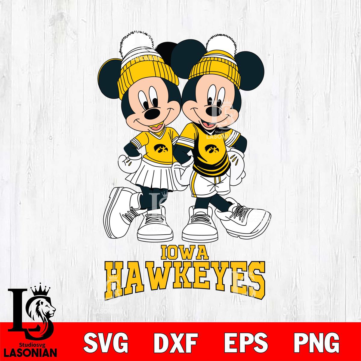 Iowa Hawkeyes Mickey And Minnie Mouse Football – lasoniansvg