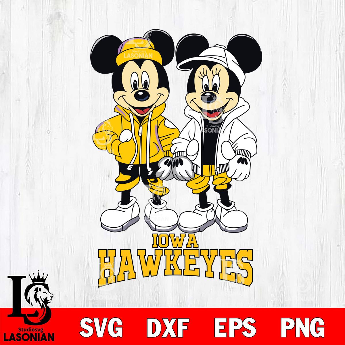 Iowa Hawkeyes Mickey Minnie Mouse Football – lasoniansvg