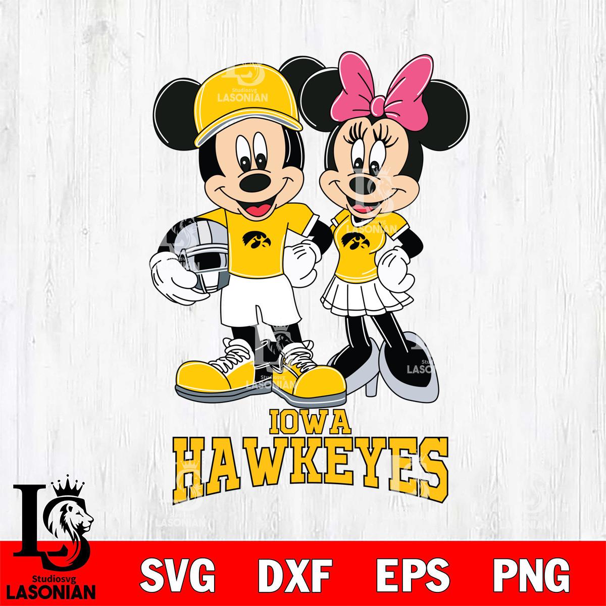 Iowa Hawkeyes Mickey Minnie Mouse Helmet – lasoniansvg