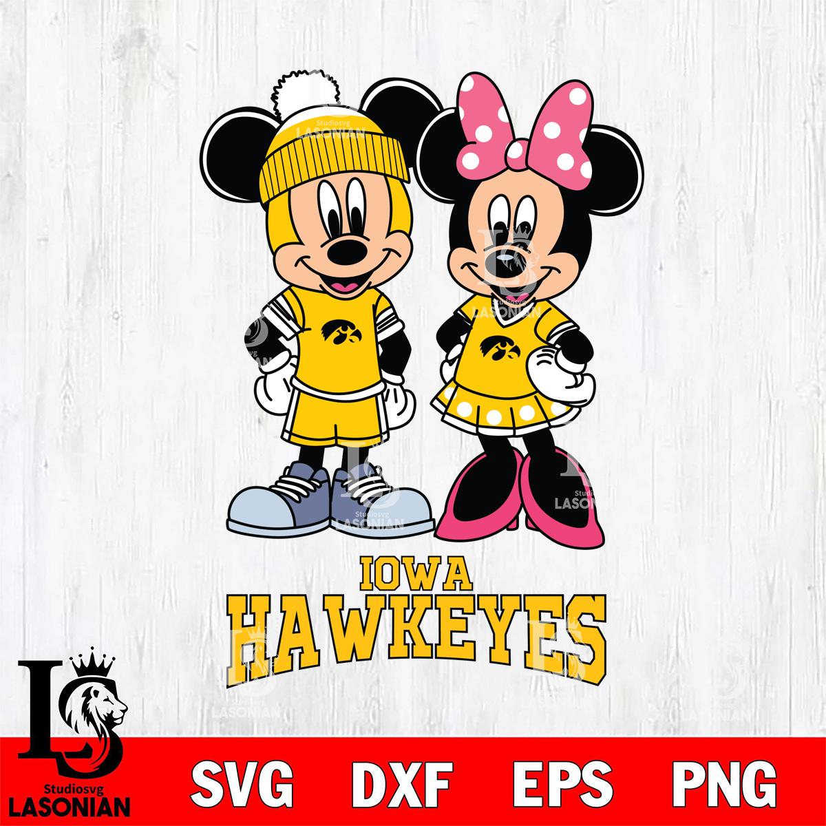 Iowa Hawkeyes Mickey Minnie Mouse Pink – lasoniansvg