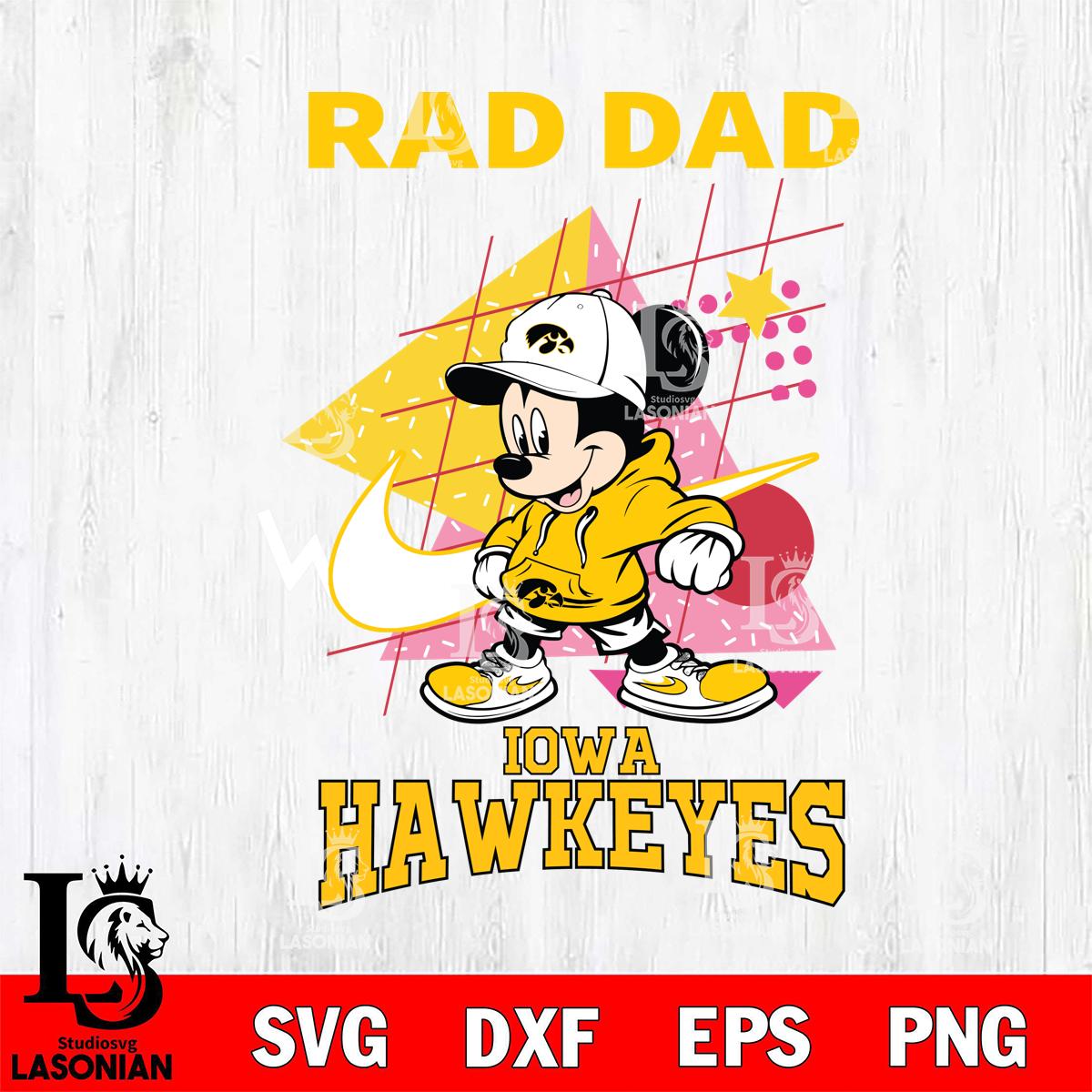 Iowa Hawkeyes Mickey Mouse Rad Dad – lasoniansvg