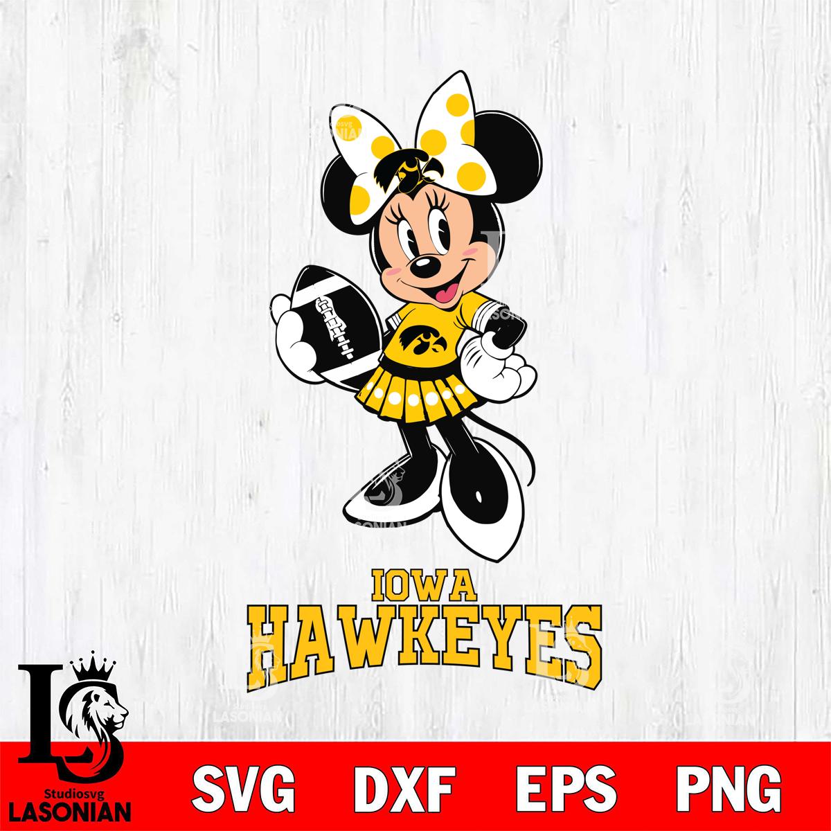 Iowa Hawkeyes Minnie Mouse – lasoniansvg