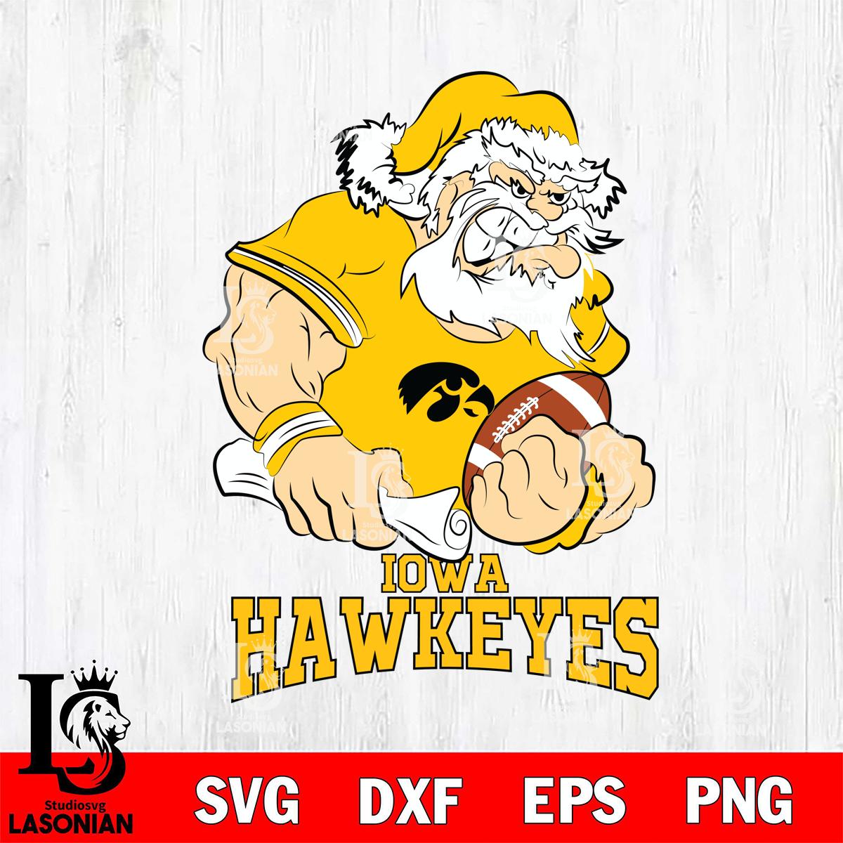 Iowa Hawkeyes Santa Claus Angry – lasoniansvg