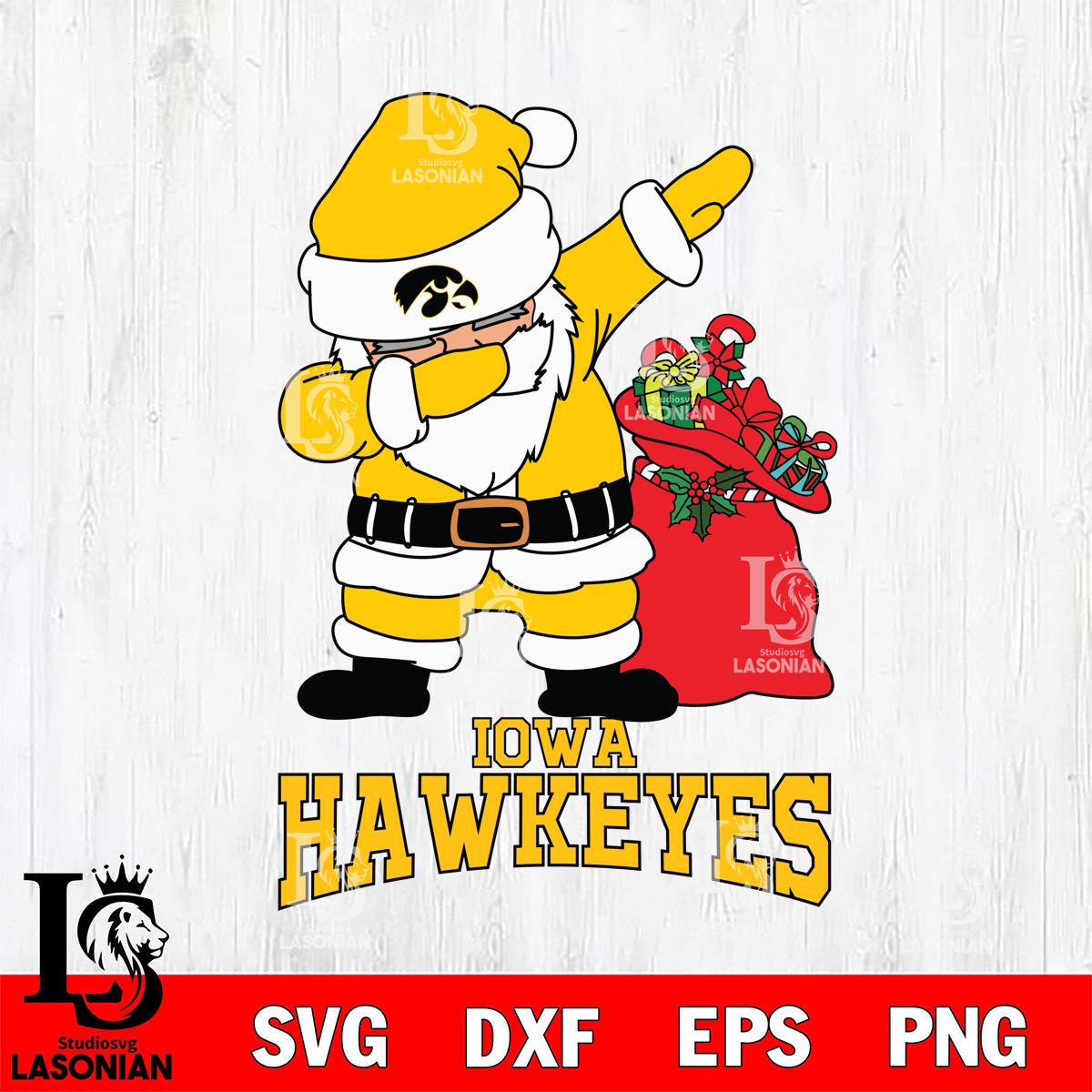 Iowa Hawkeyes Santa Dabbing Christmas – lasoniansvg