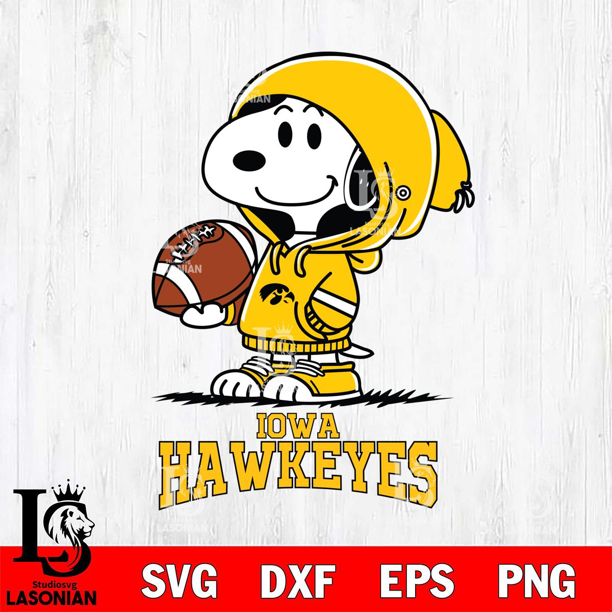Iowa Hawkeyes Snoopy Football – lasoniansvg