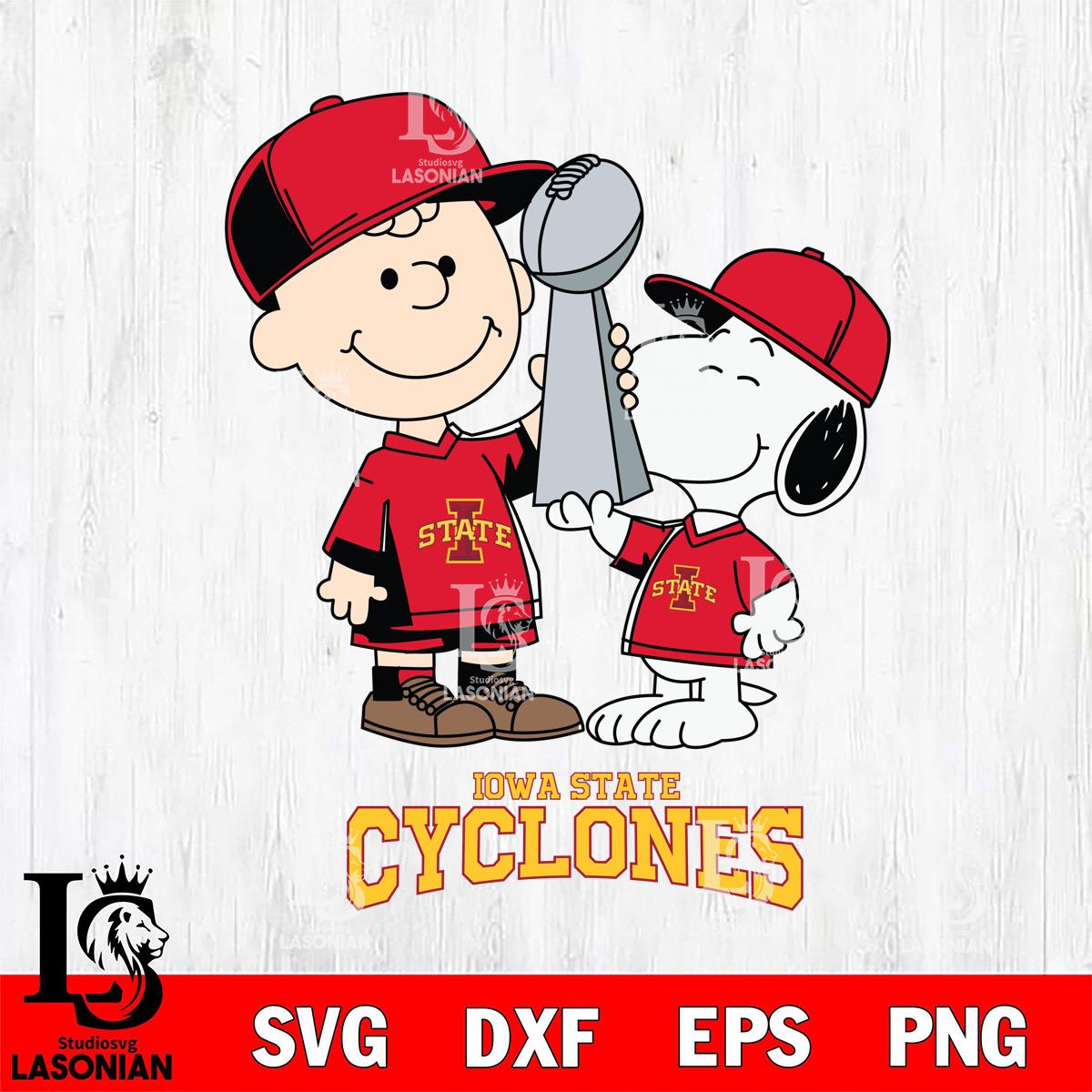 Iowa State Cyclones Charlie Brown and Snoopy Champions – lasoniansvg
