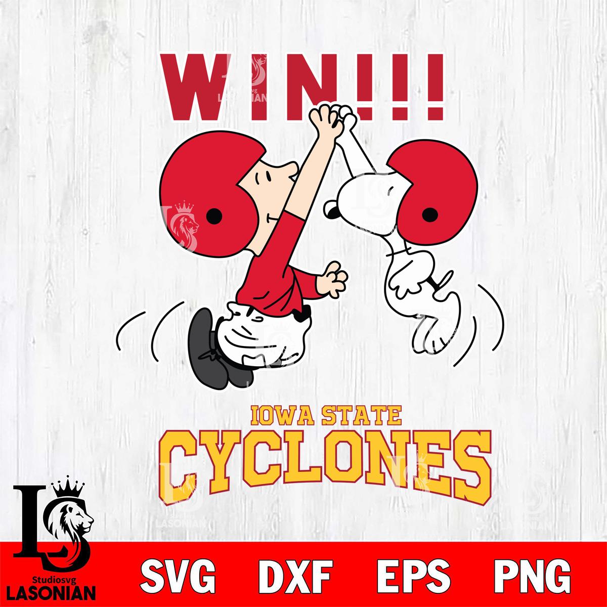 Iowa State Cyclones Charlie Brown and Snoopy Win – lasoniansvg