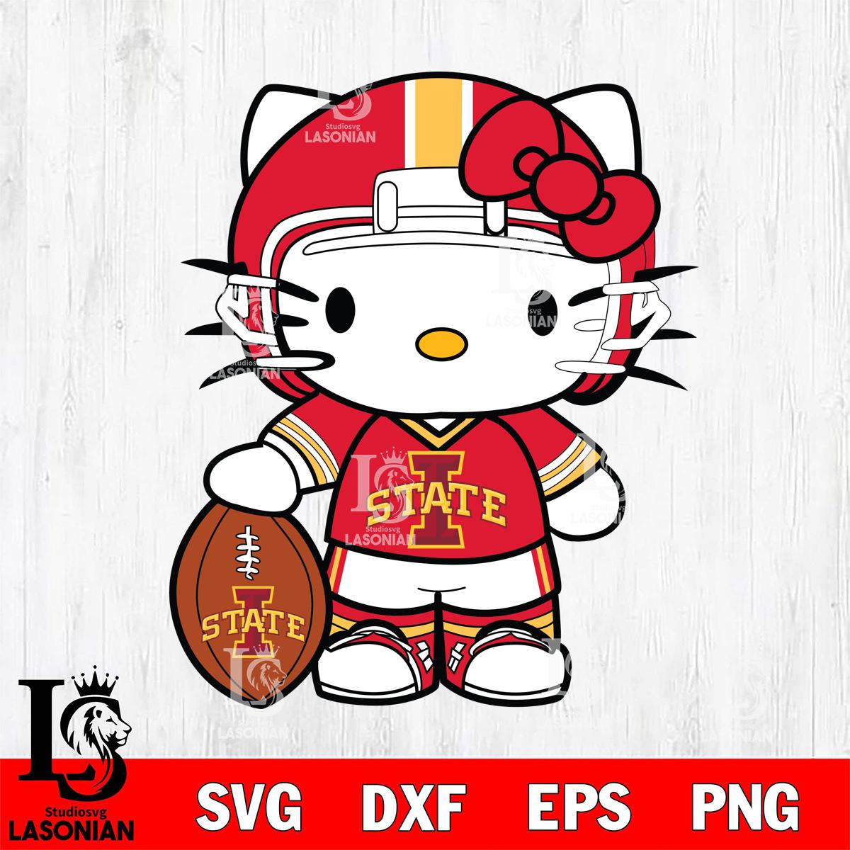 Iowa State Cyclones Cute Hello Kitty Football 3 – lasoniansvg
