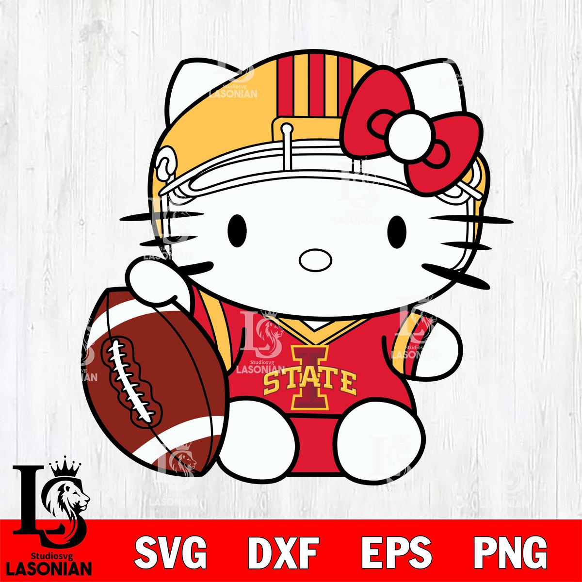 Iowa State Cyclones Cute Hello Kitty Football 5 – lasoniansvg