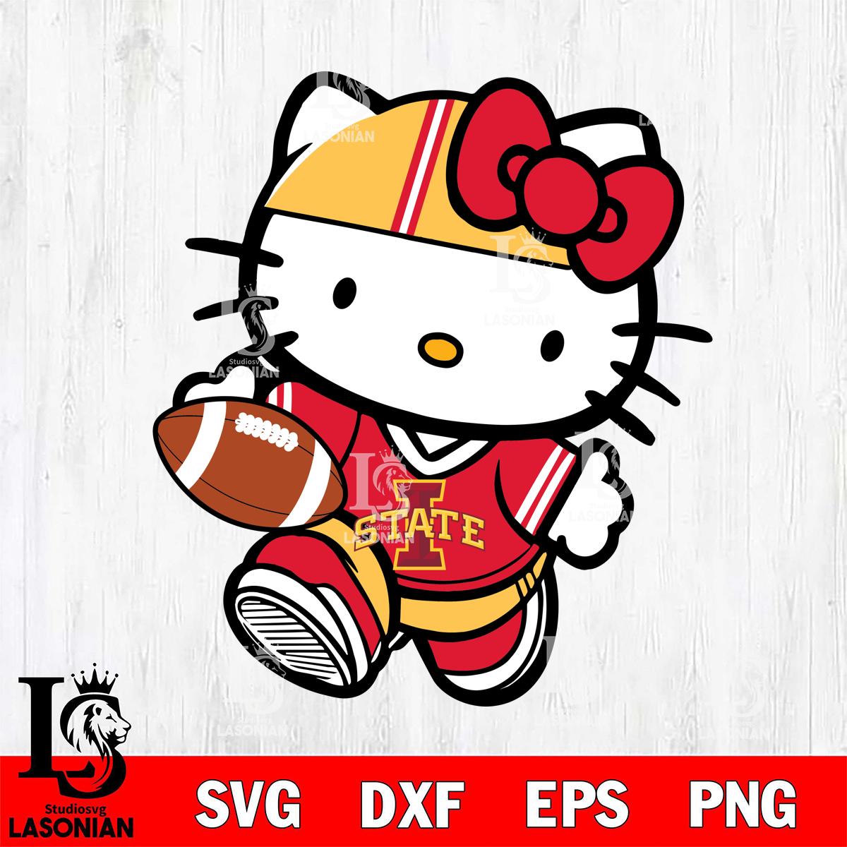 Iowa State Cyclones Cute Hello Kitty Football 9 – lasoniansvg