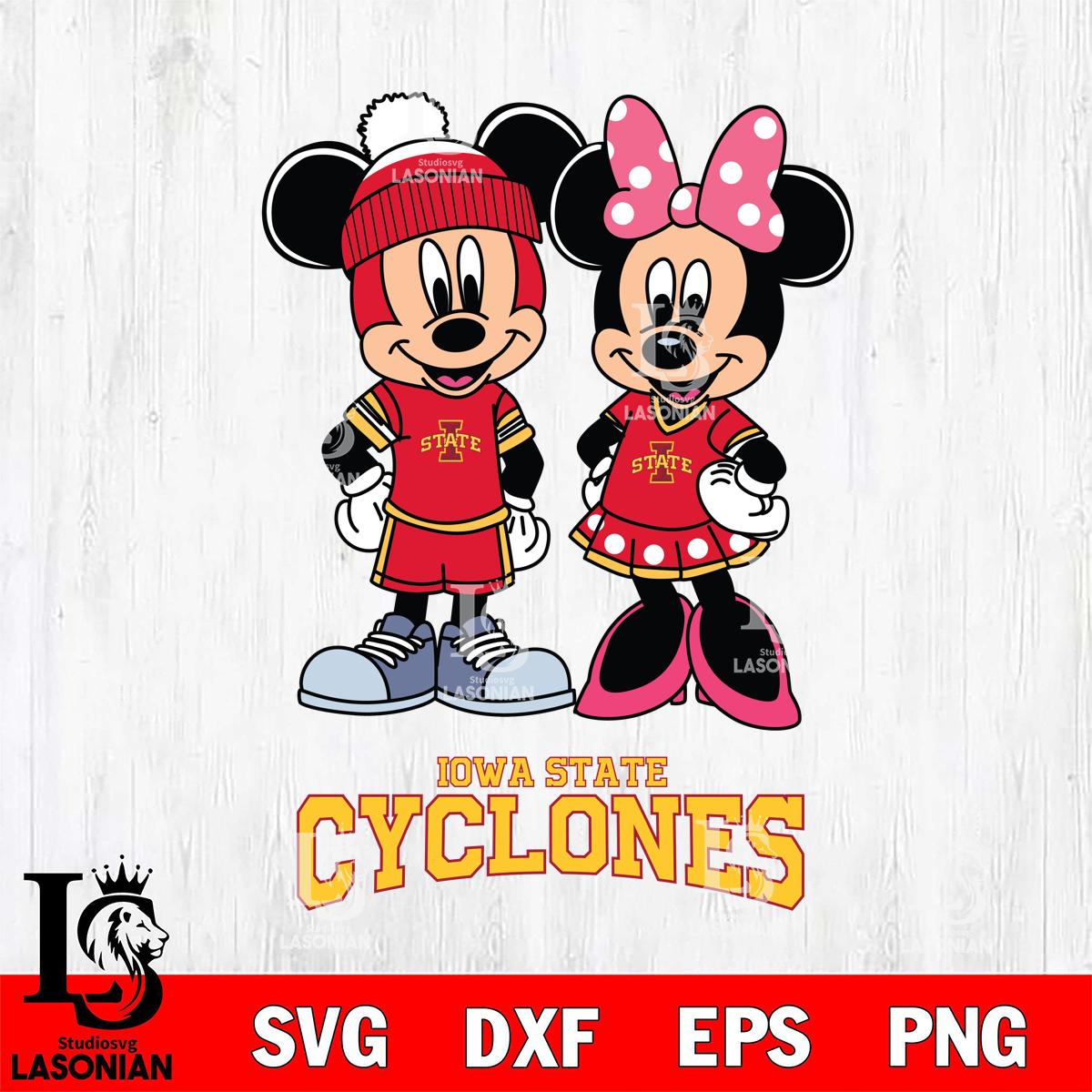 Iowa State Cyclones Mickey Minnie Mouse Pink – lasoniansvg