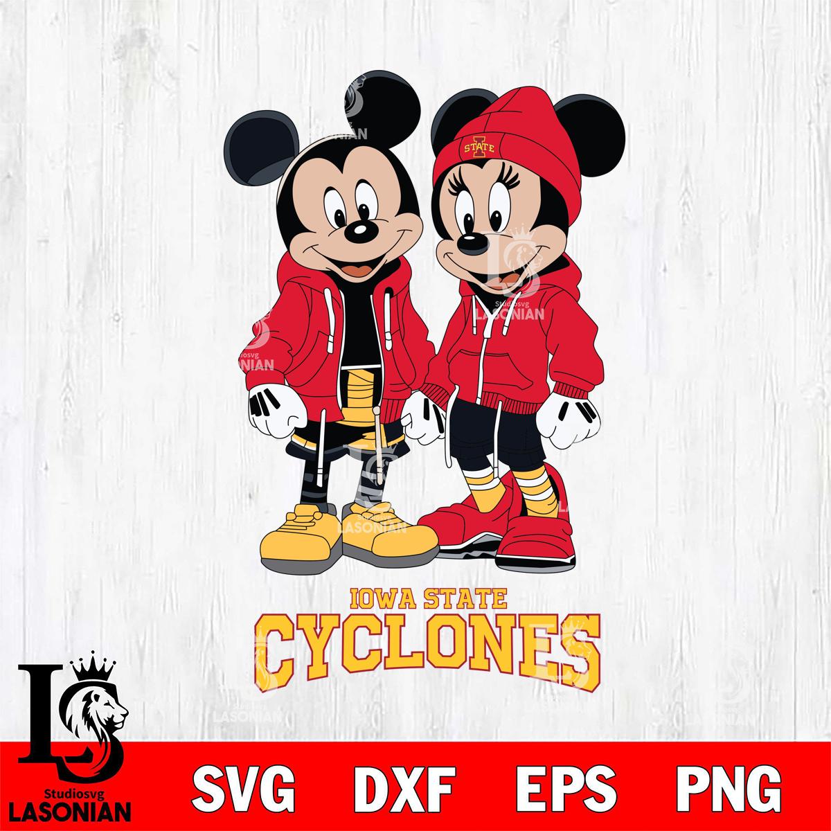 Iowa State Cyclones Mickey Minnie Mouse Rugby – lasoniansvg