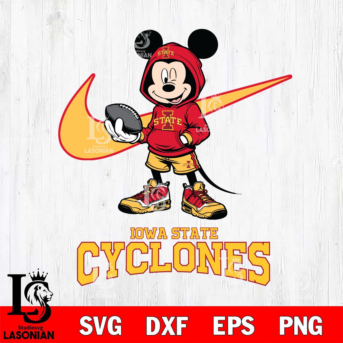 Iowa State Cyclones Mikey Mouse Disney NIKE – lasoniansvg
