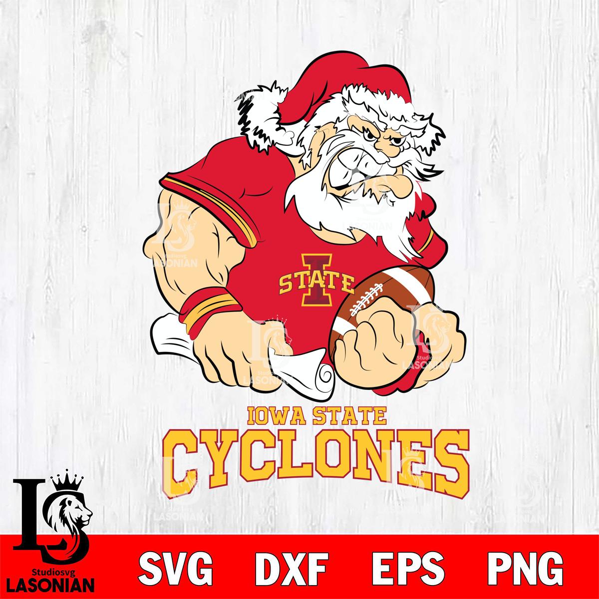 Iowa State Cyclones Santa Claus Angry – lasoniansvg