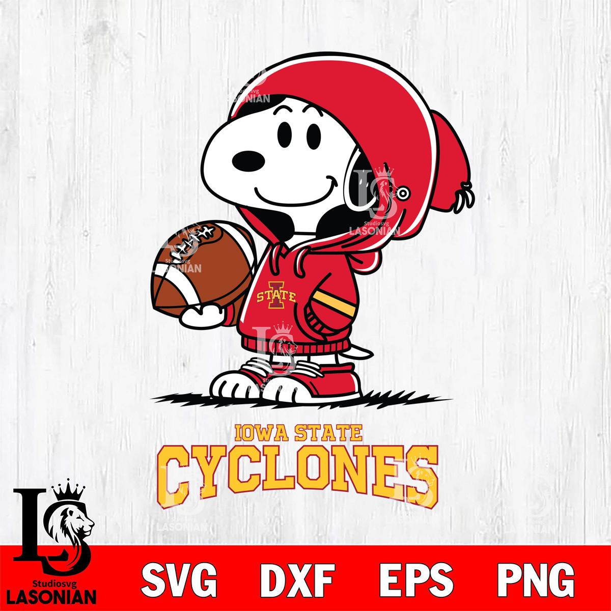 Iowa State Cyclones Snoopy Football – lasoniansvg