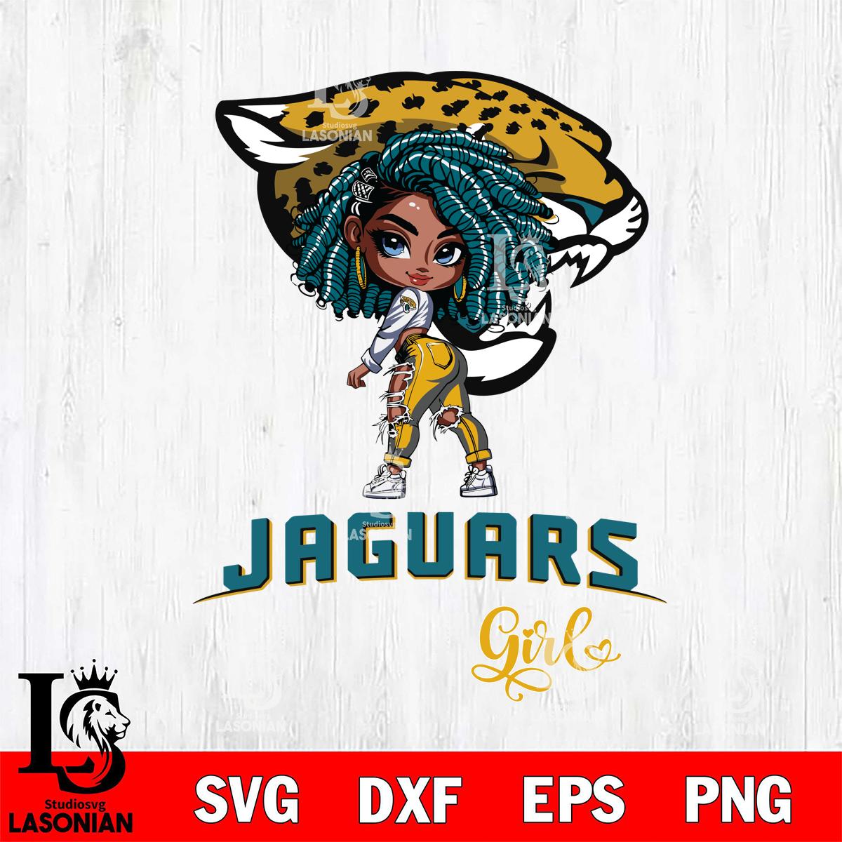 Jacksonville Jaguars Fan Girl – lasoniansvg