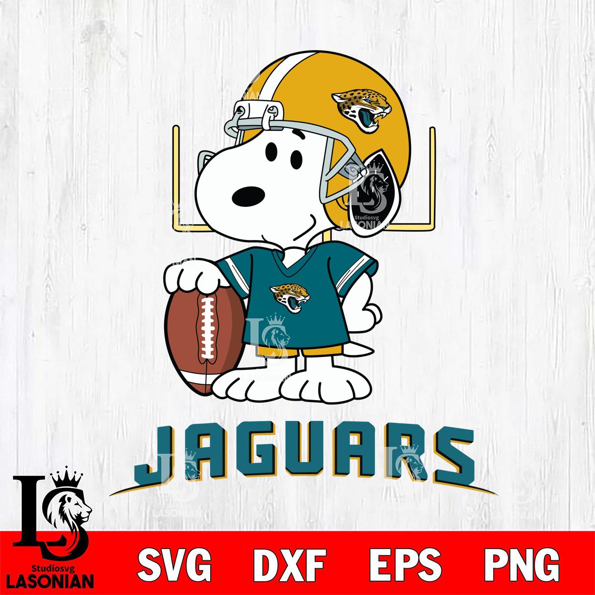 Jacksonville Jaguars Snoopy Player Football – lasoniansvg