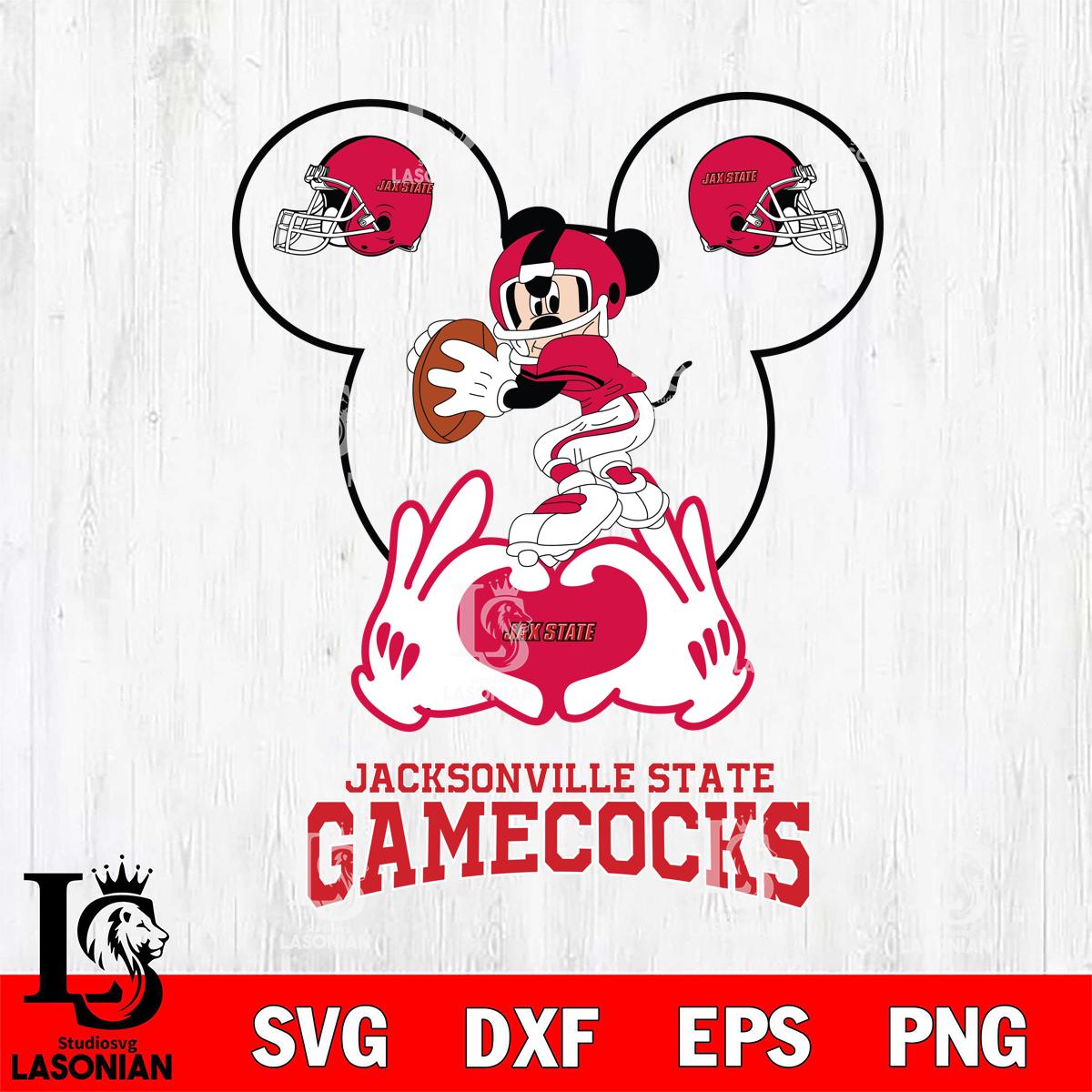 Jacksonville State Gamecocks Mickey Heart Rugby – lasoniansvg