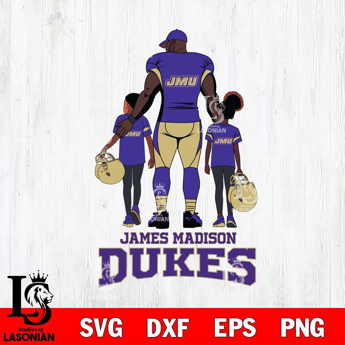 James Madison Dukes 3 Father and son Rugby – lasoniansvg