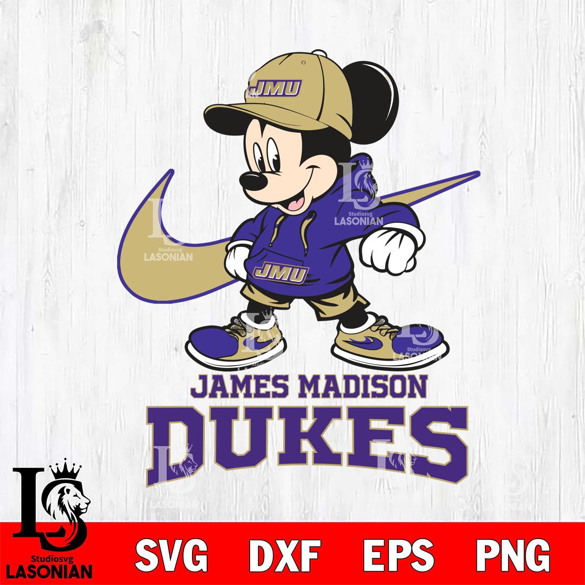 James Madison Dukes Mickey Mouse NIKE – lasoniansvg