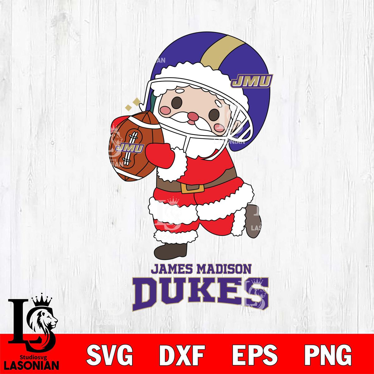 James Madison Dukes Santa Claus Cute – lasoniansvg